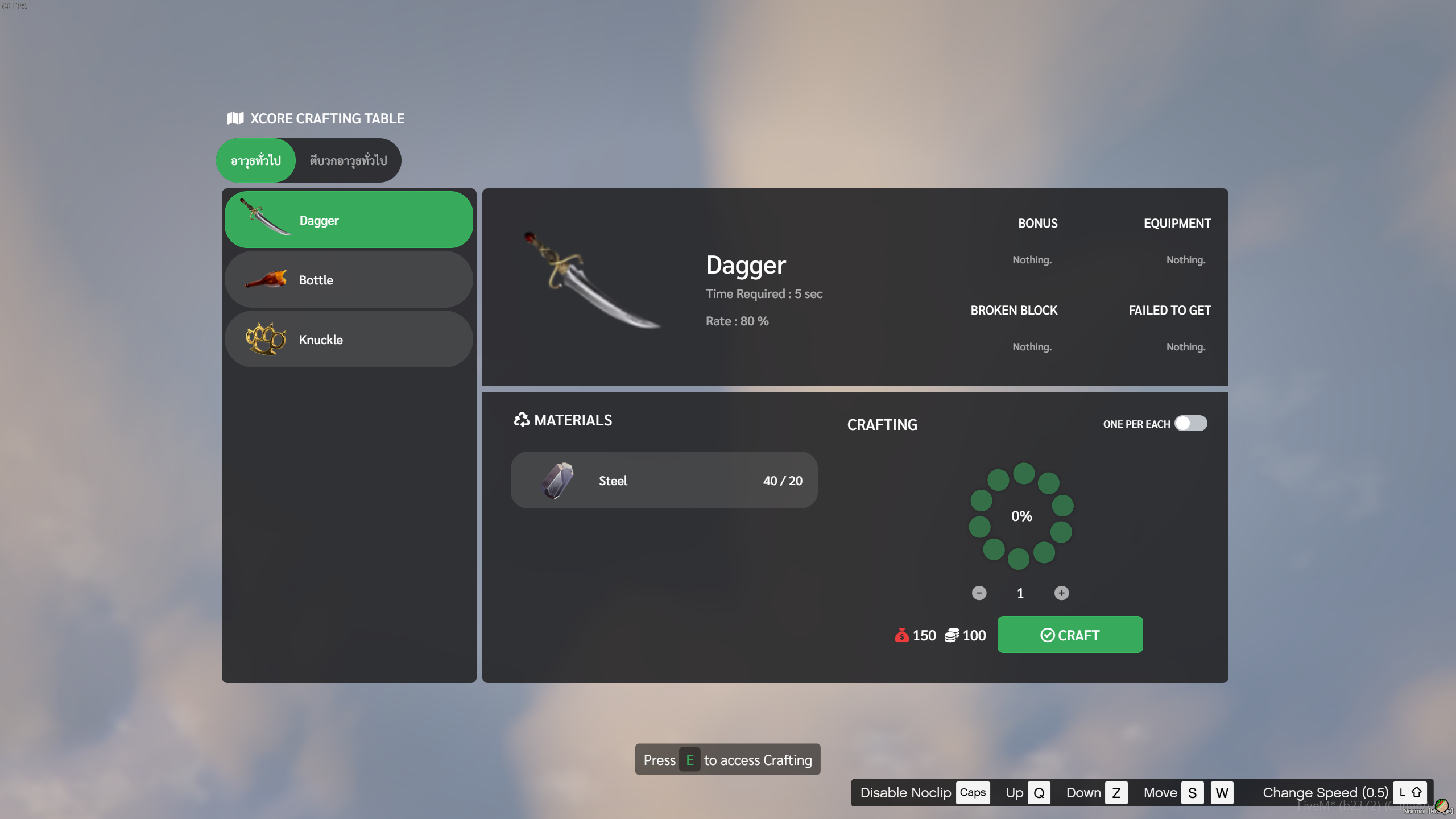 xCore - Crafting System